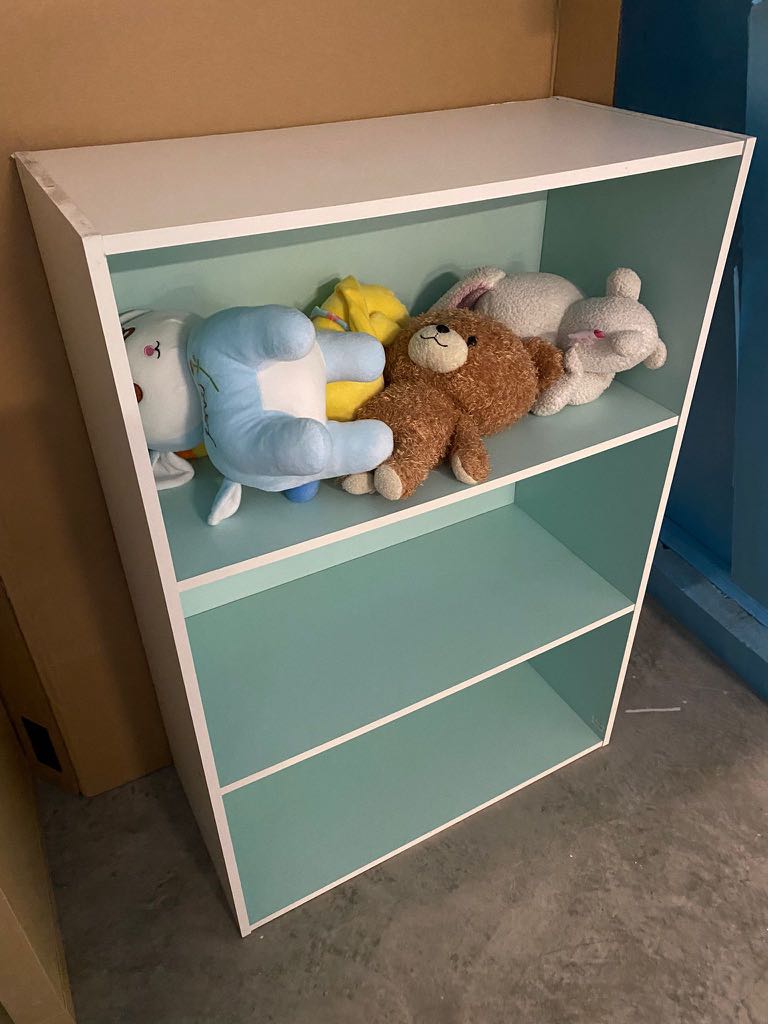 turquoise bookshelf/cabinet, Furniture & Home Living, Furniture ...