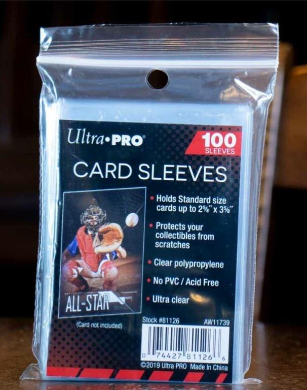 Ultra PRO Card Sleeves 1 Pack 100 pcs Fresh from Carton Standard Cards ...