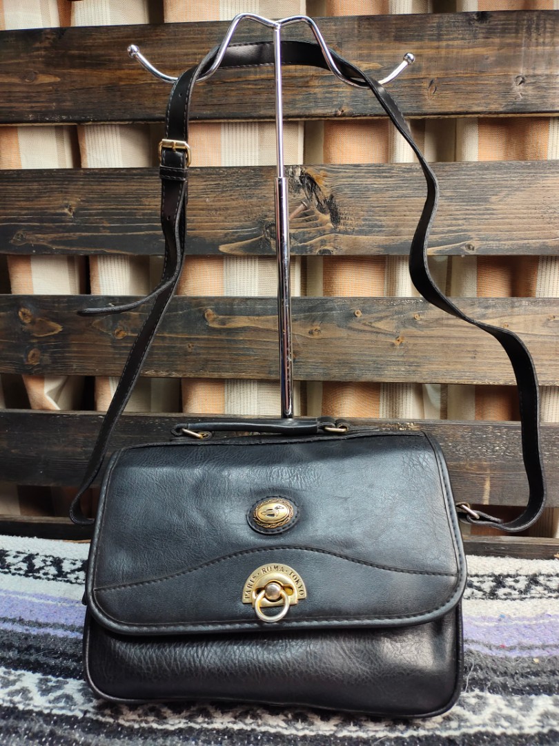 Vintage Paris Roma Tokyo Crossbody Bag, Luxury, Bags & Wallets on Carousell