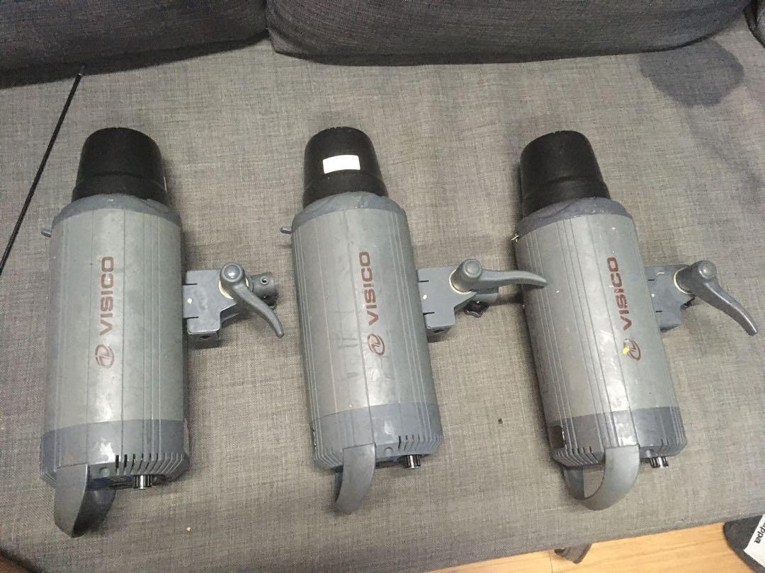 Visio vc 600 studio flash set, Photography, Photography Accessories ...