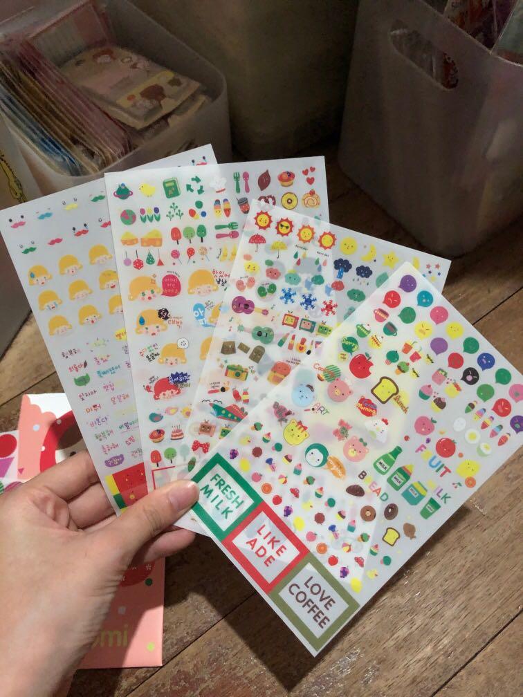 Yomi yomi sticker set of 8, Hobbies & Toys, Stationery & Craft, Other ...