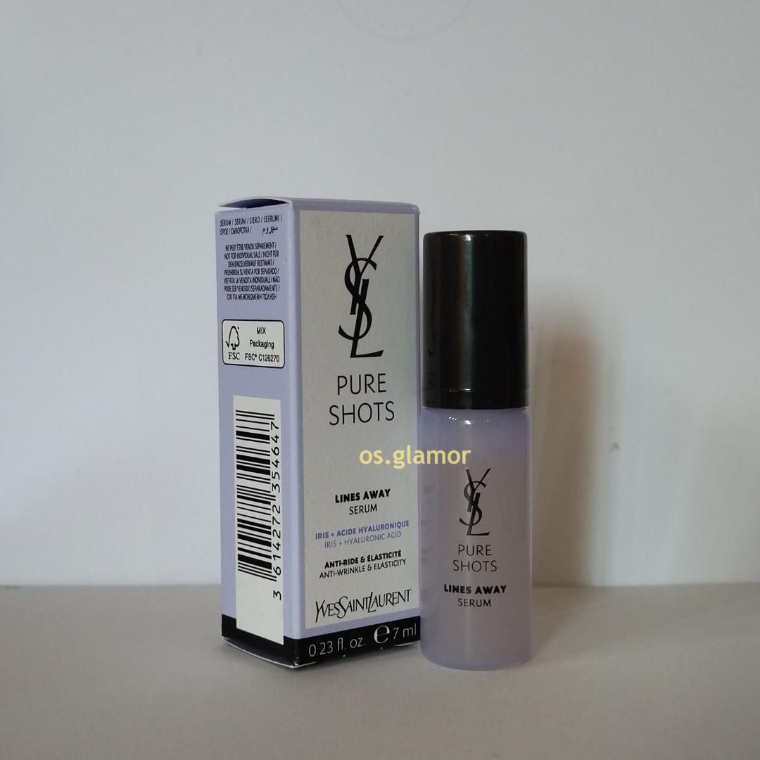 YSL Pure Shots - Lines Away Serum 7ml, Beauty & Personal Care, Face, Face Care on Carousell