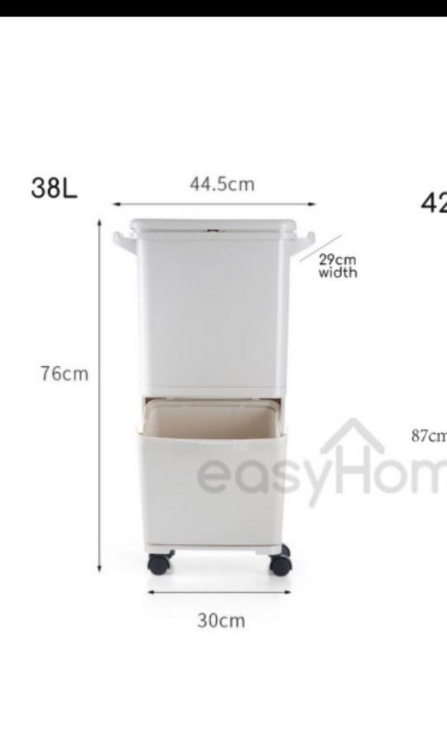 2 tier trash bin, rubbish recycle, TV & Home Appliances, Kitchen ...