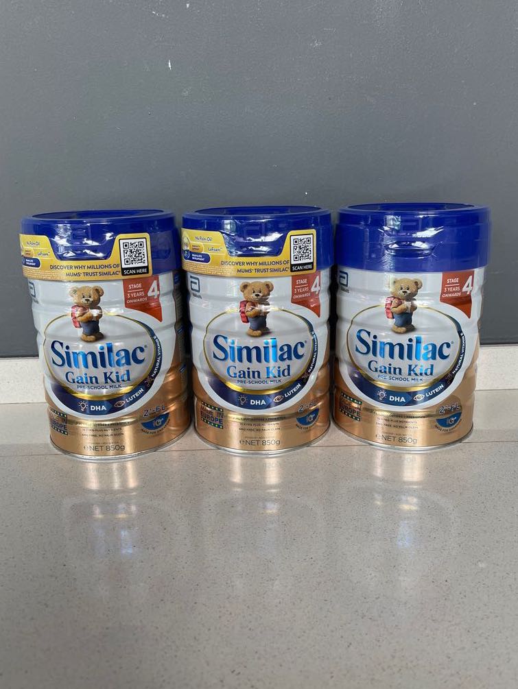 Abbott Similac Gain Kid 4 - 850g, Babies & Kids, Nursing & Feeding, Weaning & Toddler Feeding on ...