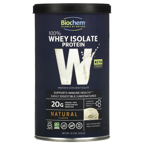 Biochem 100% whey isolate protein powder (keto friendly), Health ...