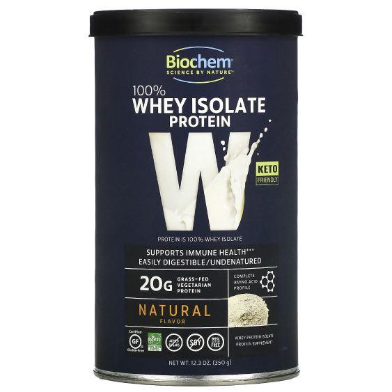 Biochem 100% whey isolate protein powder (keto friendly), Health ...