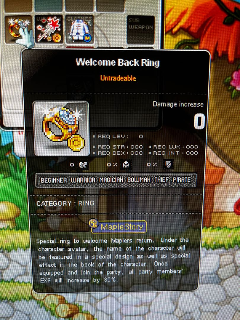 [BOOTES] Maplesea Welcome Back Ring, Video Gaming, Gaming Accessories ...