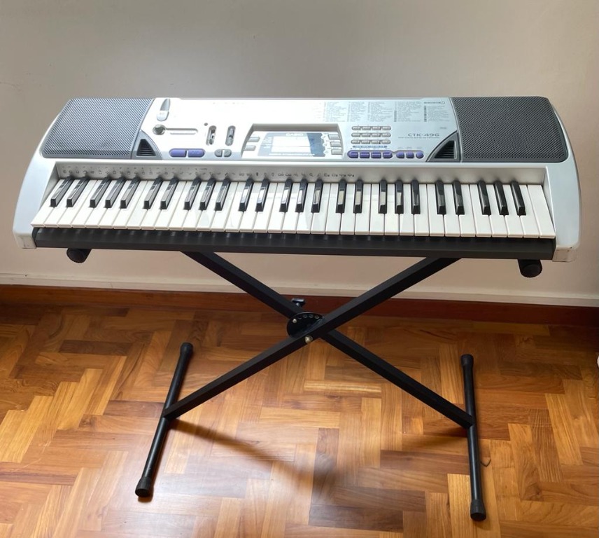 CASIO CTK-496 Electric Keyboard + Stand, Hobbies & Toys, Music & Media ...