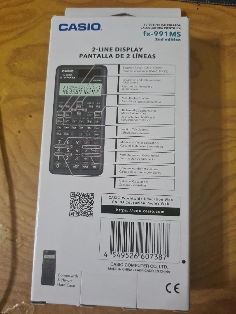 Casio fx-991MS (2nd edition) calculator, Hobbies & Toys, Stationery ...