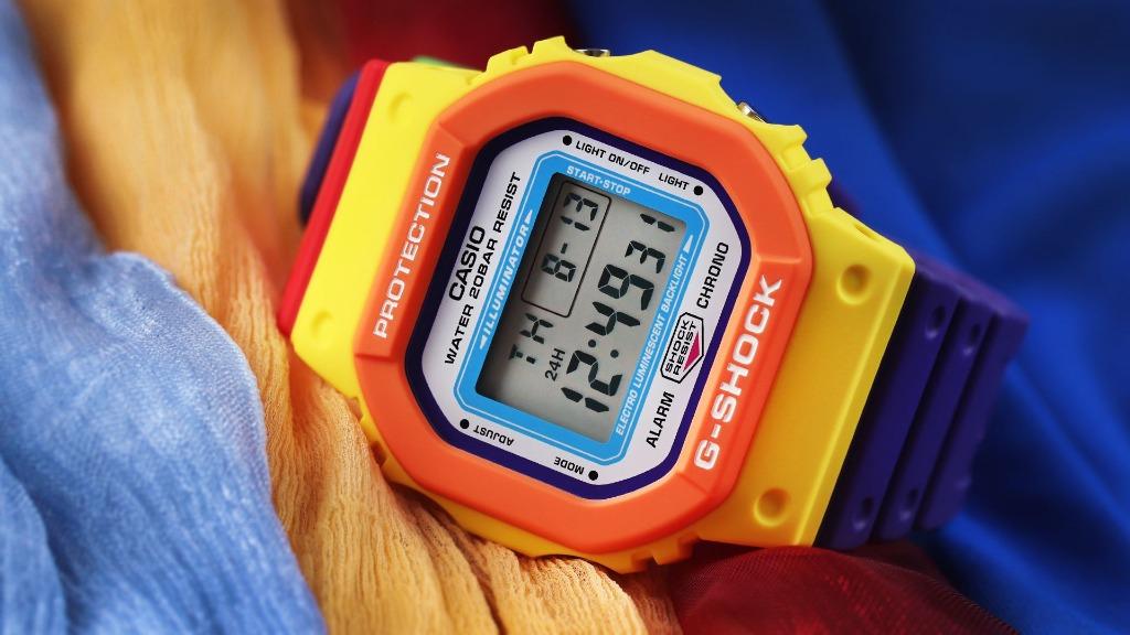 Casio G-Shock 5600 Series Psychedelic Multi Color Digital Watch DW ...