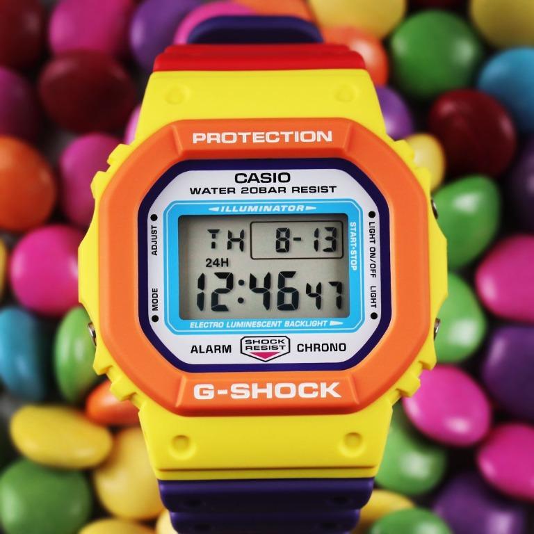Casio G-Shock 5600 Series Psychedelic Multi Color Digital Watch DW ...