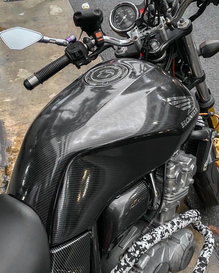 CB400SF Tank Wrap, Motorcycles, Motorcycle Accessories on Carousell