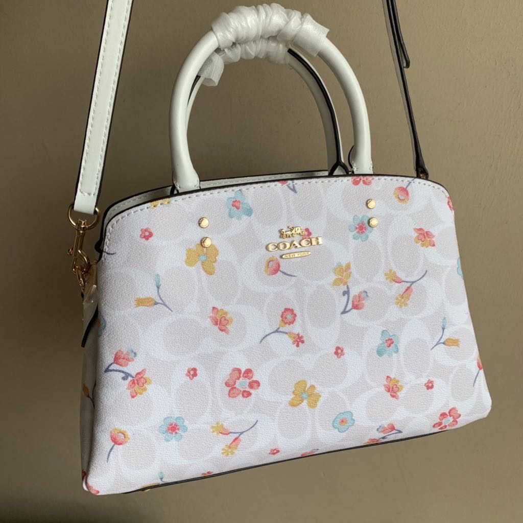Coach Flower Print Signature Sling Bag, Women's Fashion, Bags & Wallets ...