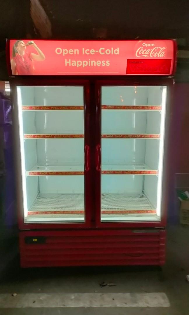 Coca cola 2door glass showcase, TV & Home Appliances, Kitchen ...
