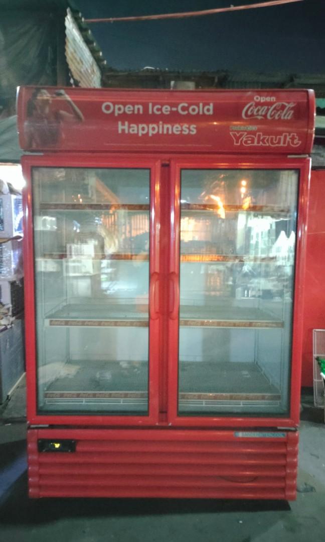 Coca cola 2door glass showcase, TV & Home Appliances, Kitchen ...