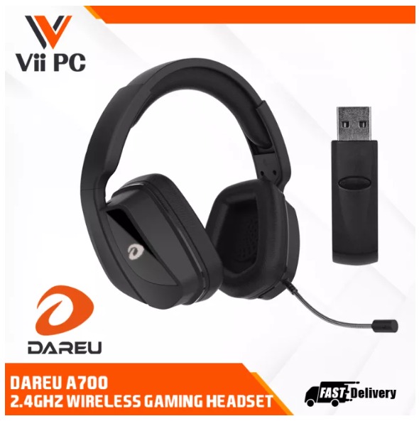 Dareu A700 2.4GHz Wireless Gaming Headset With Noise Cancelling Virtual ...