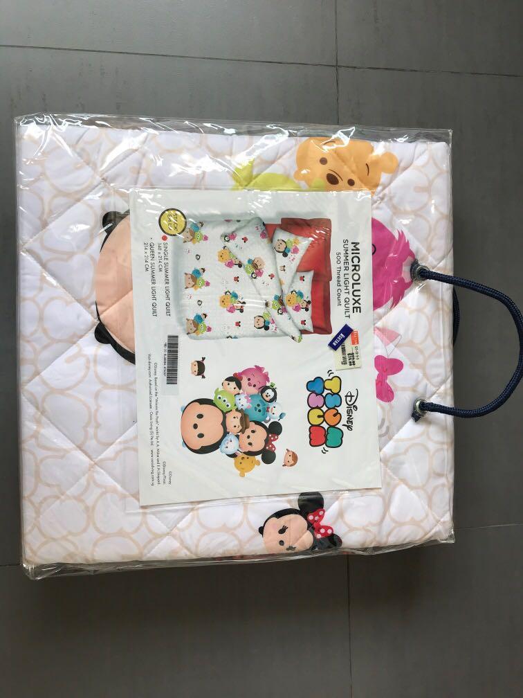 Disney Tsun Tsun Kids light quilt single size, Furniture & Home Living ...