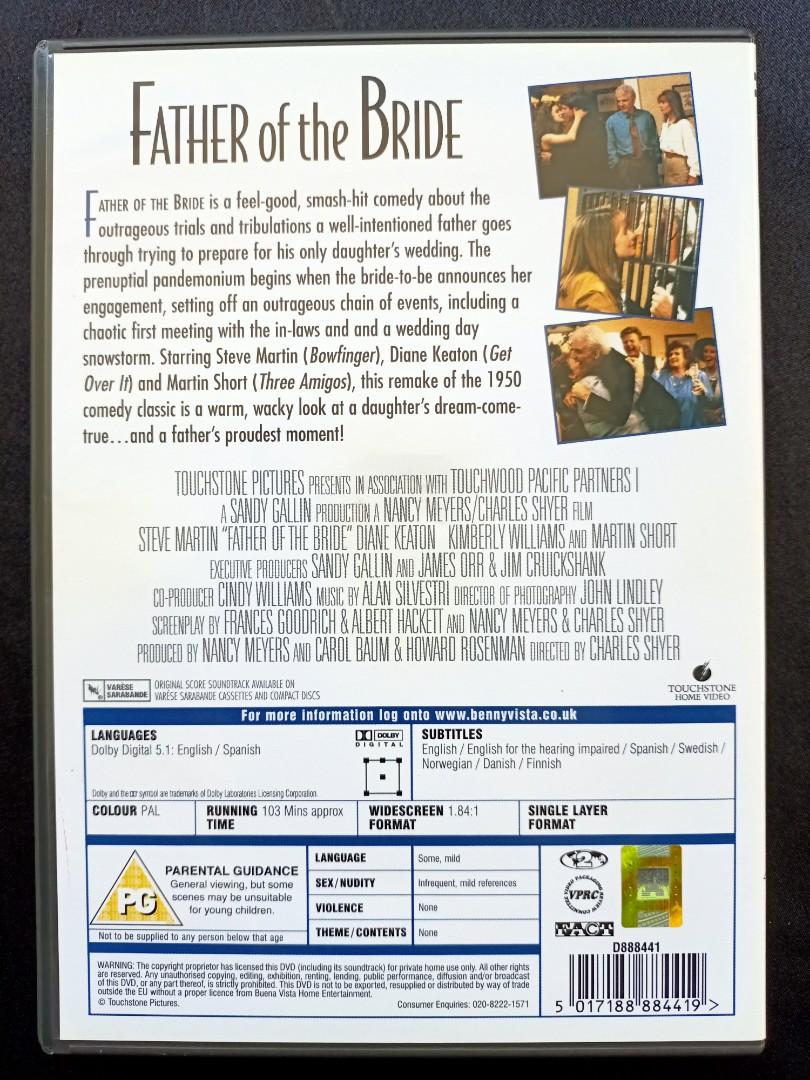 DVD Father Of The Bride, Hobbies & Toys, Music & Media, CDs & DVDs on ...