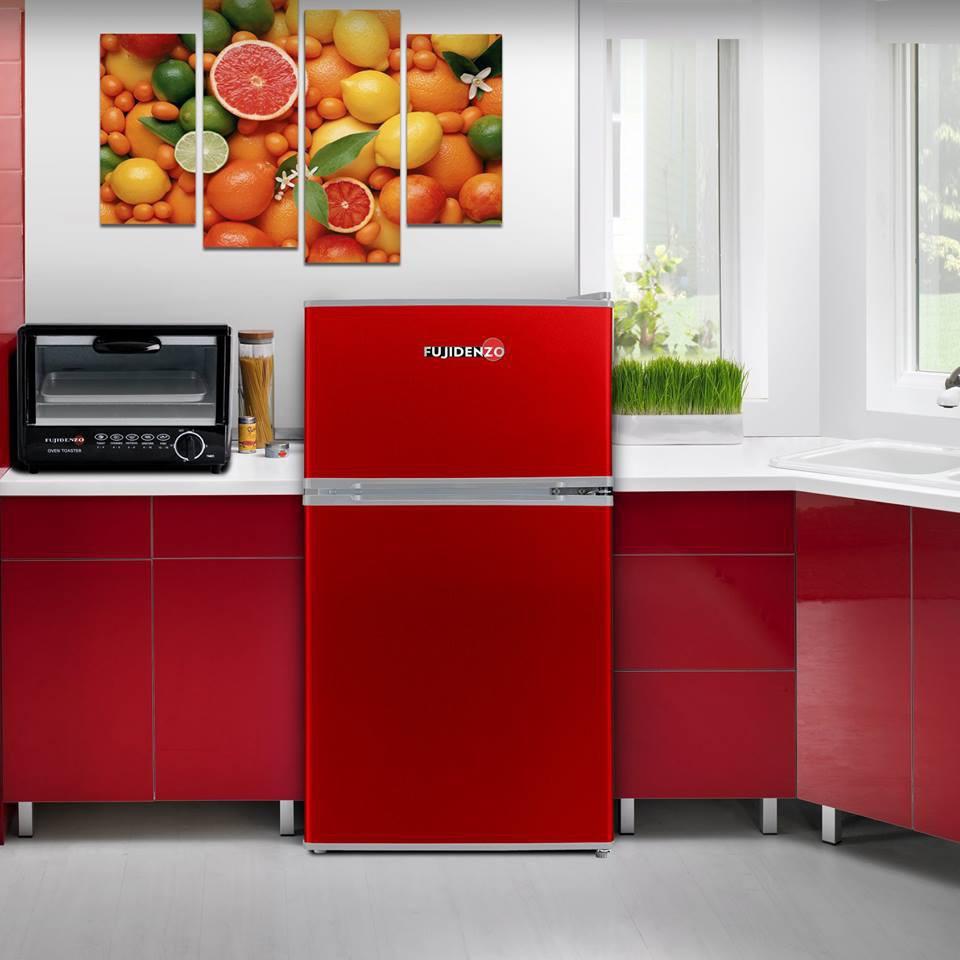 Fujidenzo 3.5 cu. ft. Two Door Personal Refrigerator RDD-35, Furniture ...