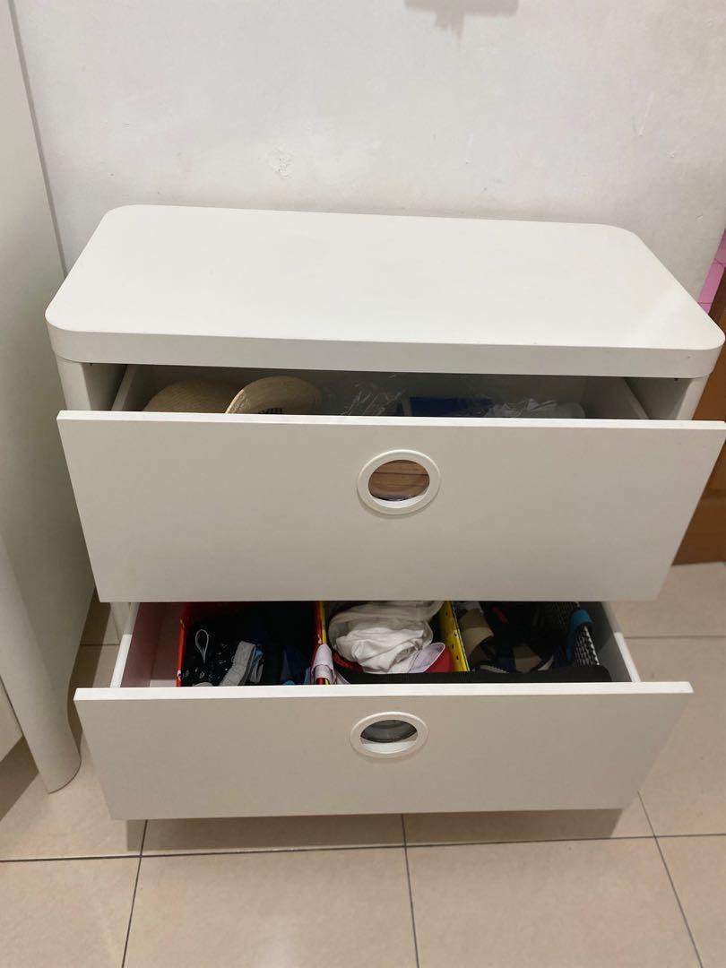 IKEA BUSUNGE SET Wardrobe and Chest Drawers, Bayi & Anak, Ranjang Bayi ...