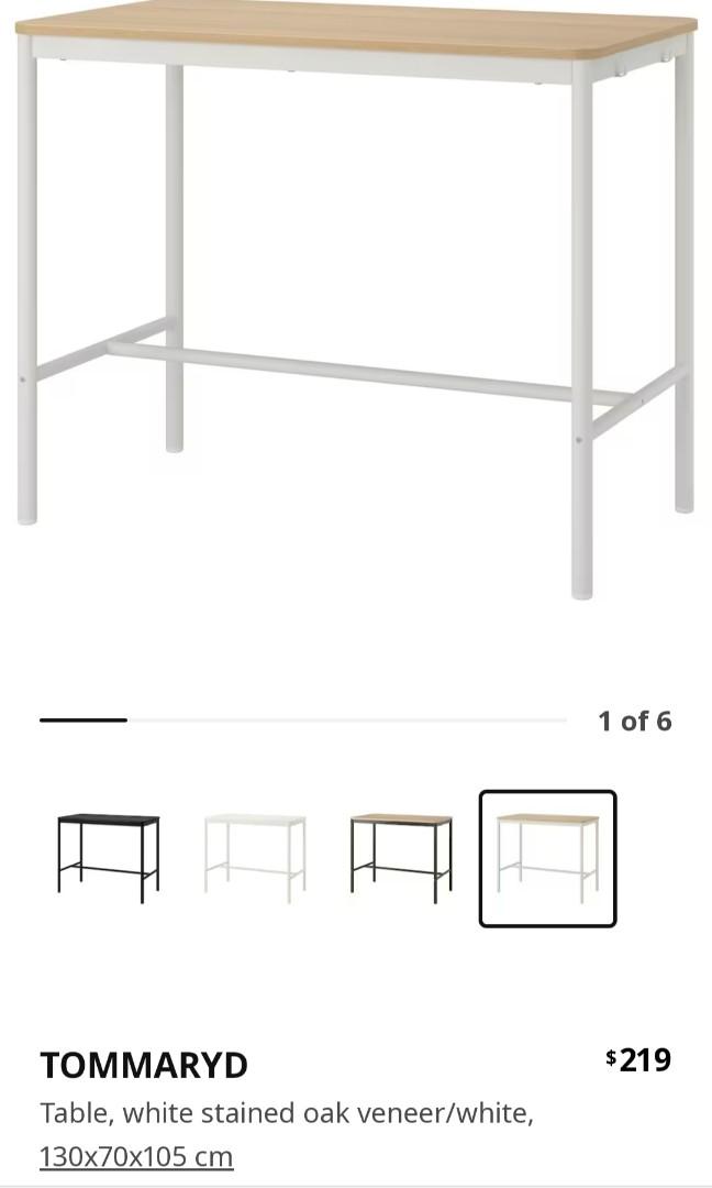 Ikea Tommaryd Bar table, Furniture & Home Living, Furniture, Tables ...