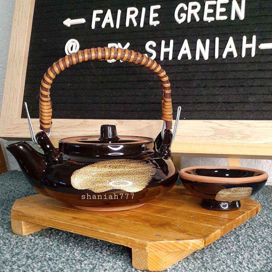 Japanese Black Dobin Mushi Pot Extra Small Tea Pot, Furniture & Home ...