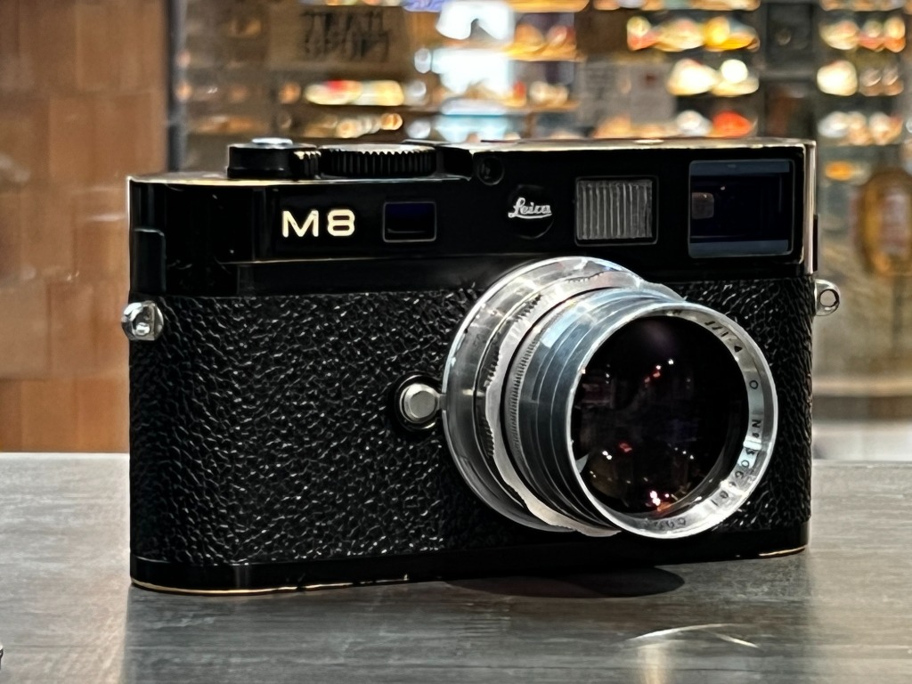 Leica M8.2 black paint camera with Taylor Hobson Ivotal 50mm f1.4 L/M coupling modified lens, 攝影 ...