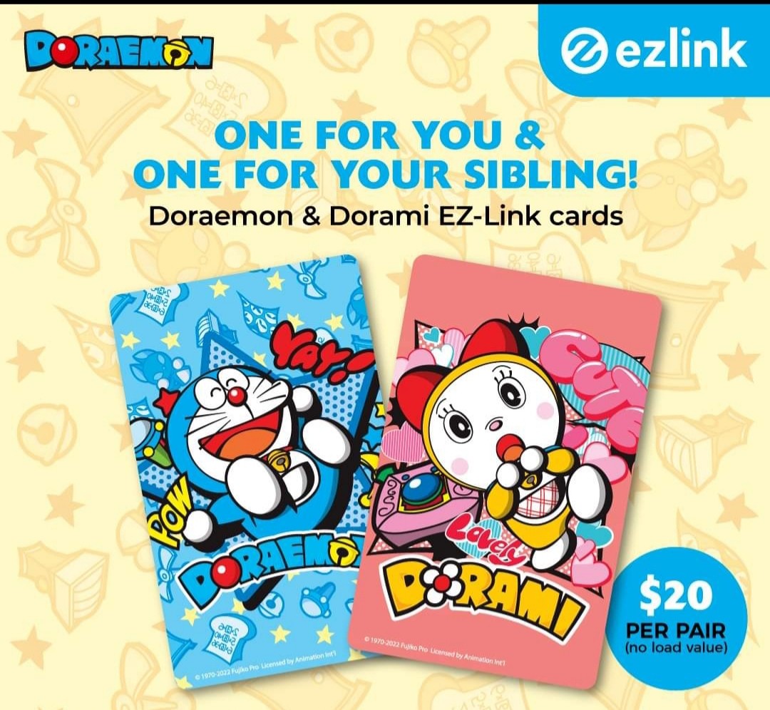 Limited Edition Doraemon & Dorami Ezlink Card, Tickets & Vouchers ...