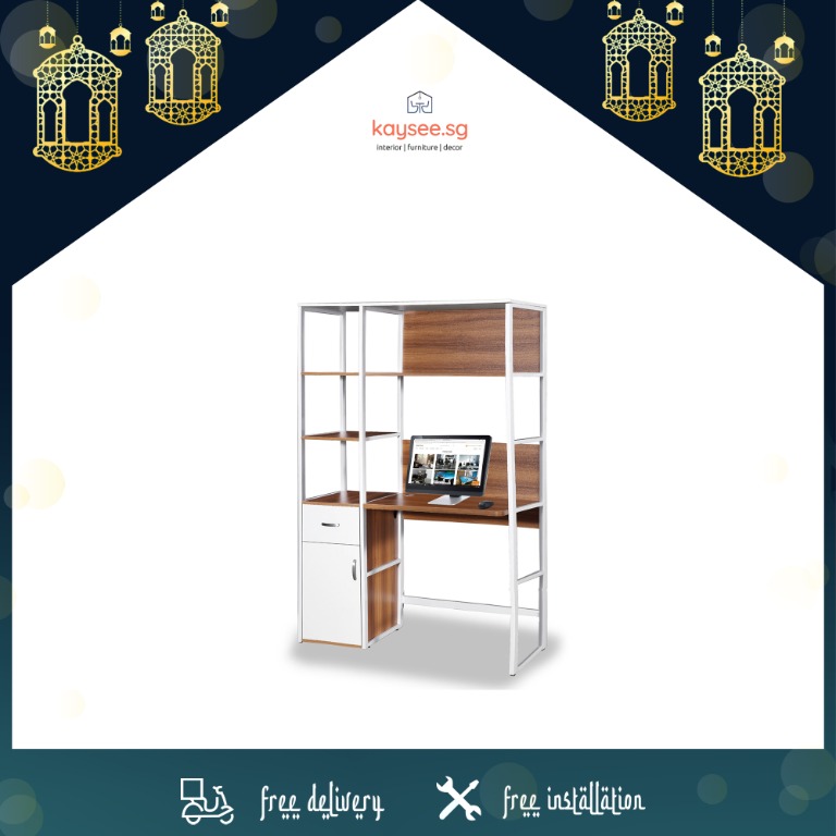 Marquise Modern Multifunction Study Table / Computer Table with Book ...