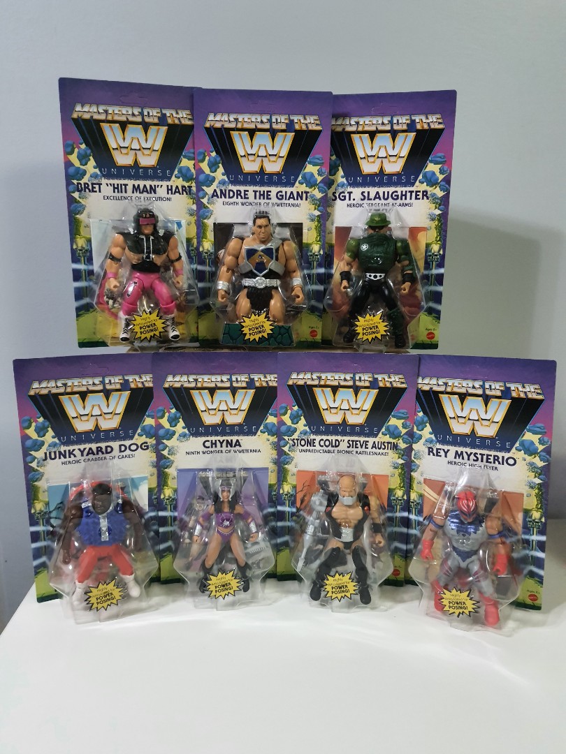 Masters Of The W Universe Set of 7 (WWE x MOTU crossover), Hobbies ...