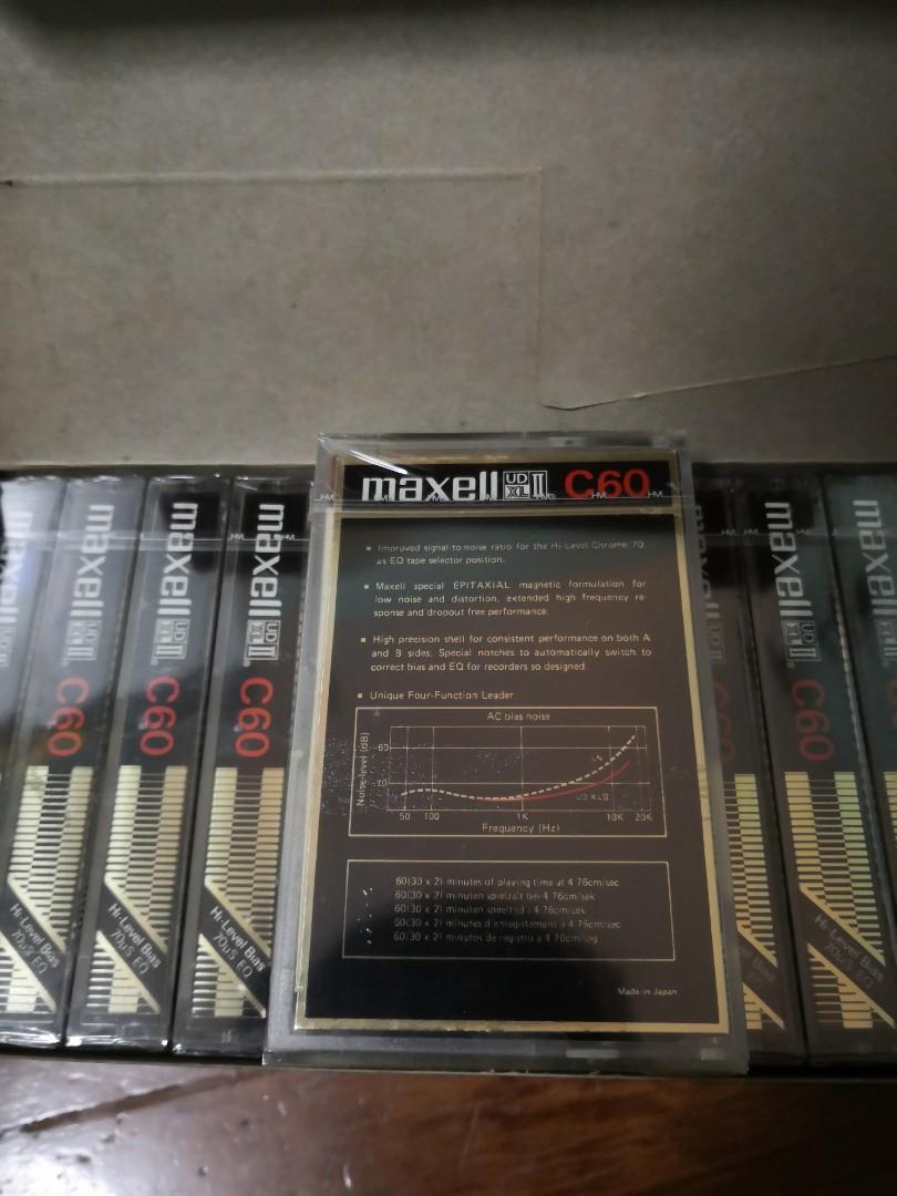 Maxell UDXL C60 hi-level Bias cassette tape, Audio, Other Audio ...