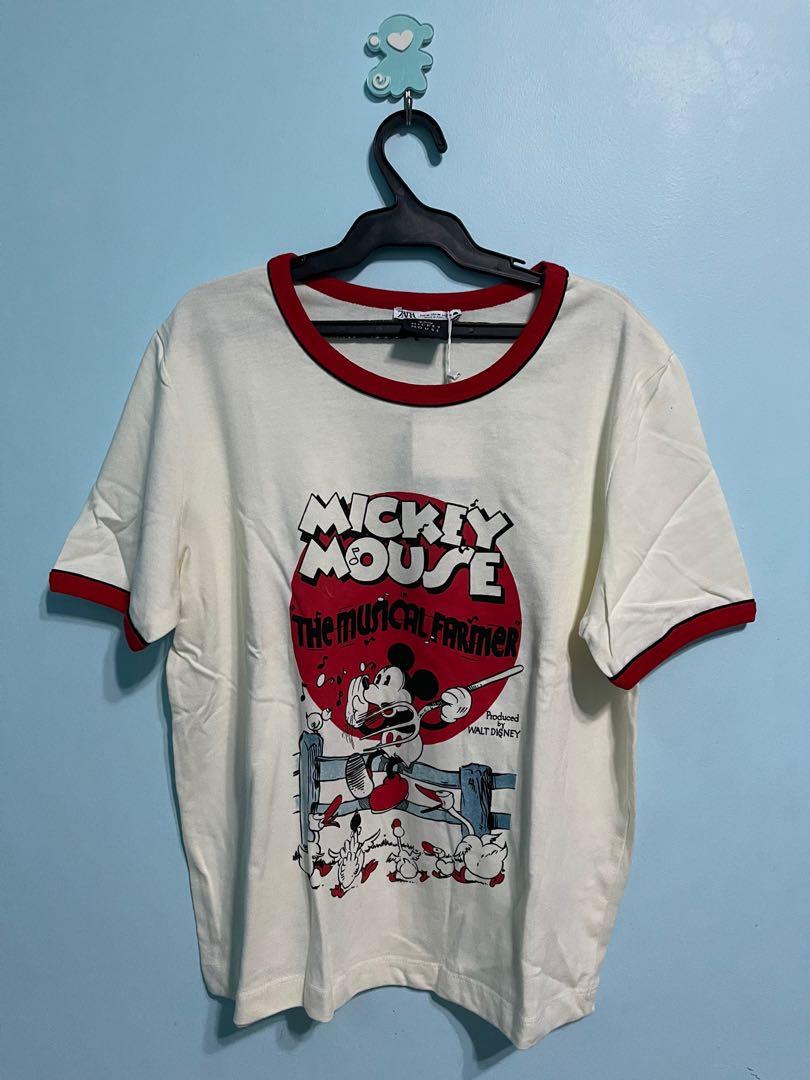 Mickey Mouse ZARA shirts, Women's Fashion, Tops, Shirts on Carousell