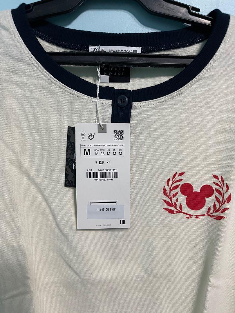 Mickey Mouse ZARA shirts, Women's Fashion, Tops, Shirts on Carousell