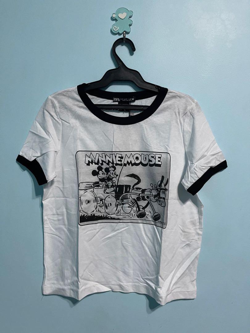 Mickey Mouse ZARA shirts, Women's Fashion, Tops, Shirts on Carousell