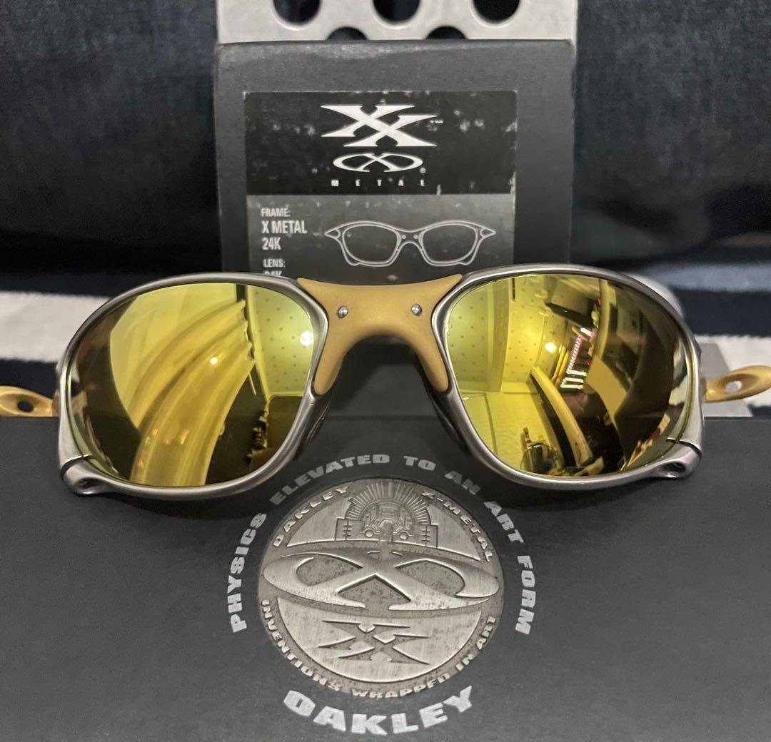 Oakley XX metal 24k frame 24k iridium lens, Men's Fashion, Watches ...