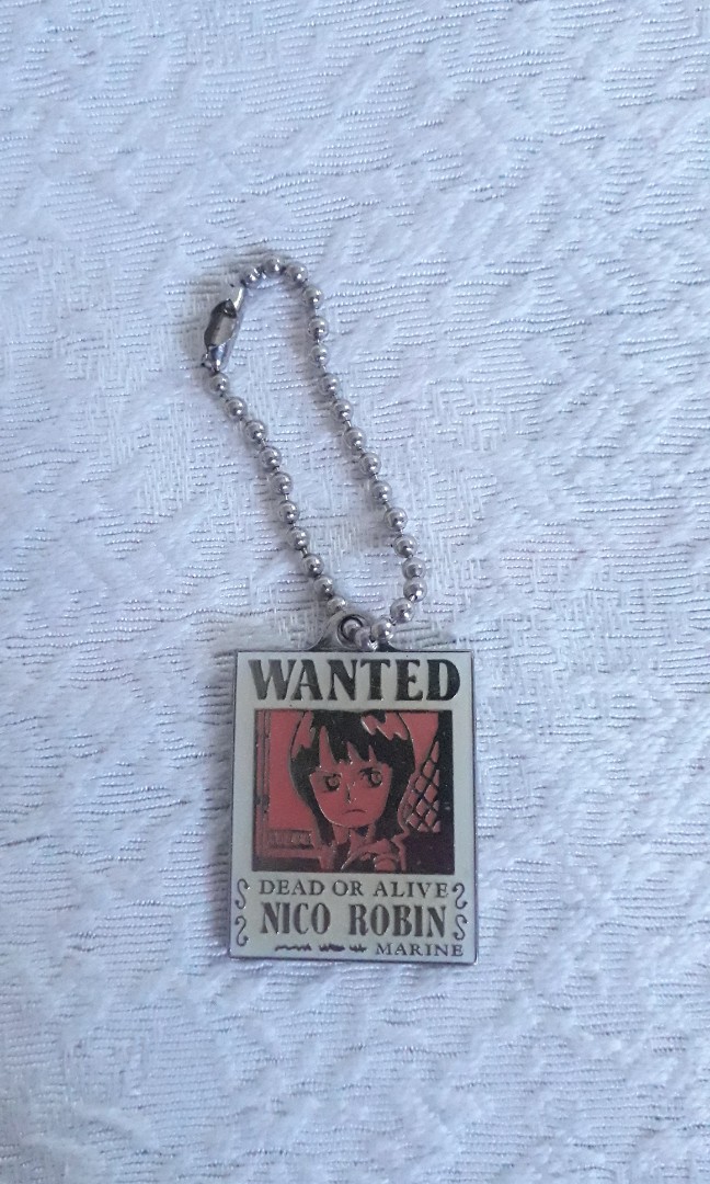 One Piece Nico Robin Bounty Metal Keychain, Hobbies & Toys, Memorabilia ...