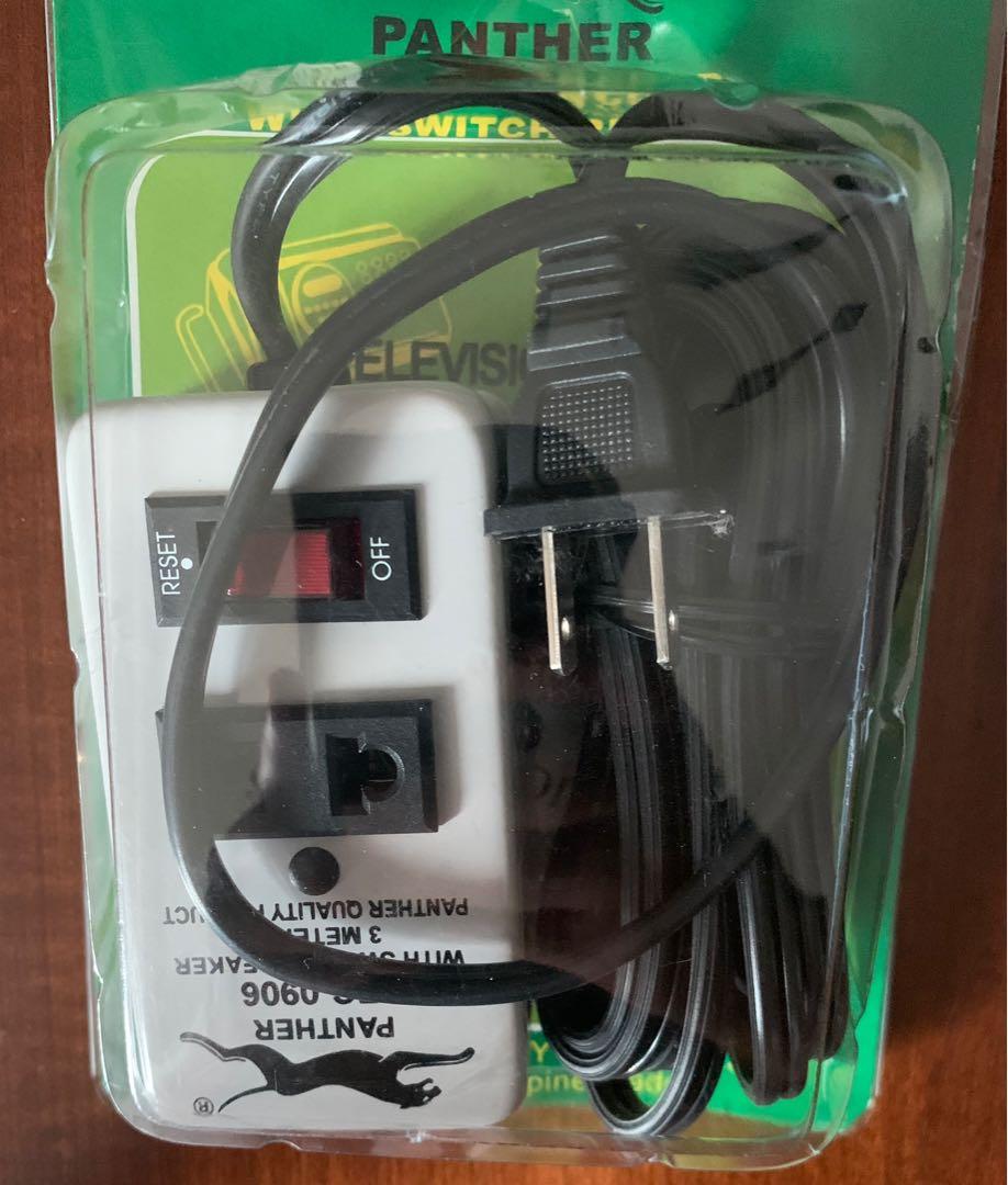 Panther Extension Cord with Switch Breaker, TV & Home Appliances ...