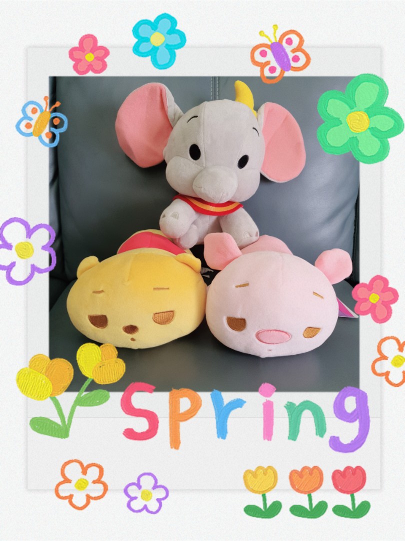 Pooh bear, Piglet, Tigger & Dumbo soft toy, Hobbies & Toys, Toys ...