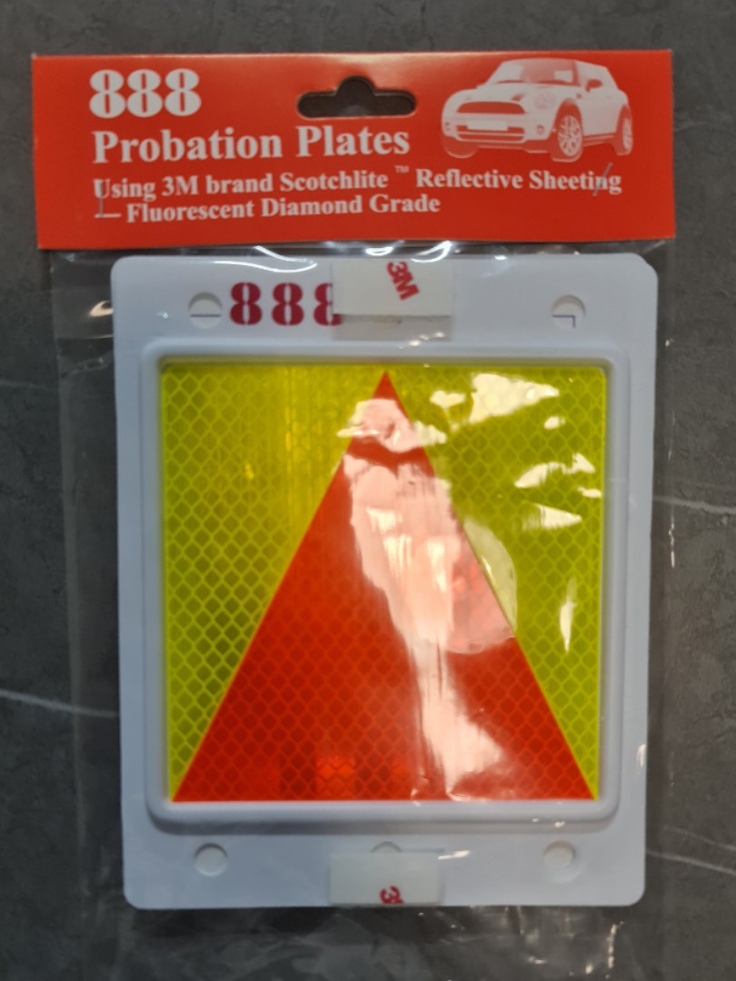 P-Plate (Probation Plate), Car Accessories, Accessories on Carousell