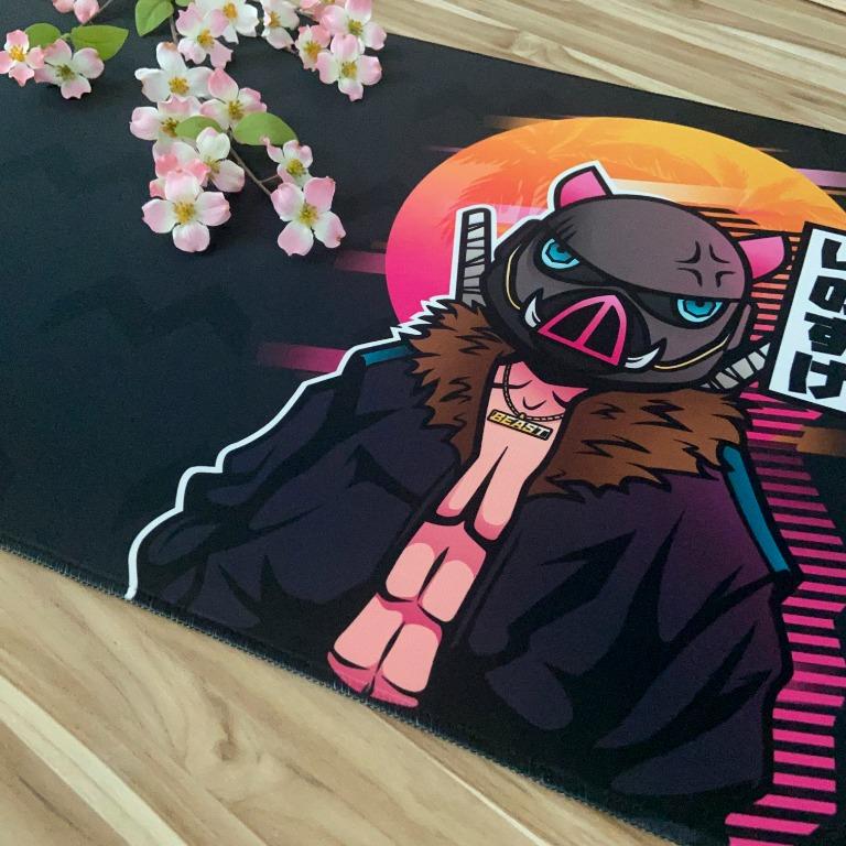 Demonslayer Miami Heat Series Deskmat (Light) - Inosuke, Computers ...