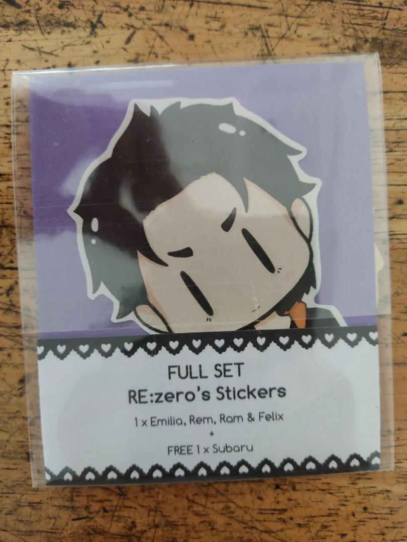 Rezero sticker set, Hobbies & Toys, Memorabilia & Collectibles, Fan ...