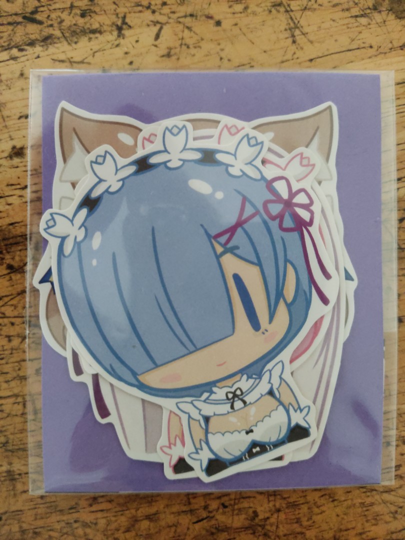 Rezero sticker set, Hobbies & Toys, Memorabilia & Collectibles, Fan ...