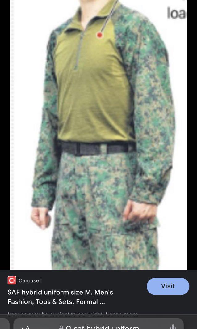 SAF Hybrid uniform, Men's Fashion, Tops & Sets, Tshirts & Polo Shirts ...