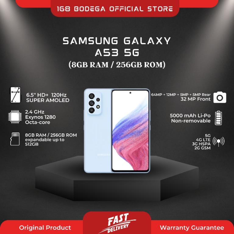 SAMSUNG GALAXY A53 5G (8GB RAM / 256GB ROM), Mobile Phones & Gadgets ...