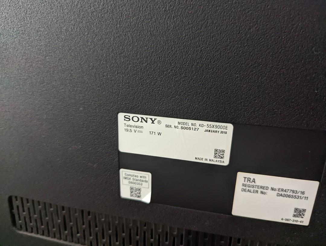 Sony Bravia KD-55X9000E 55 inch - spoilt, TV & Home Appliances, TV ...