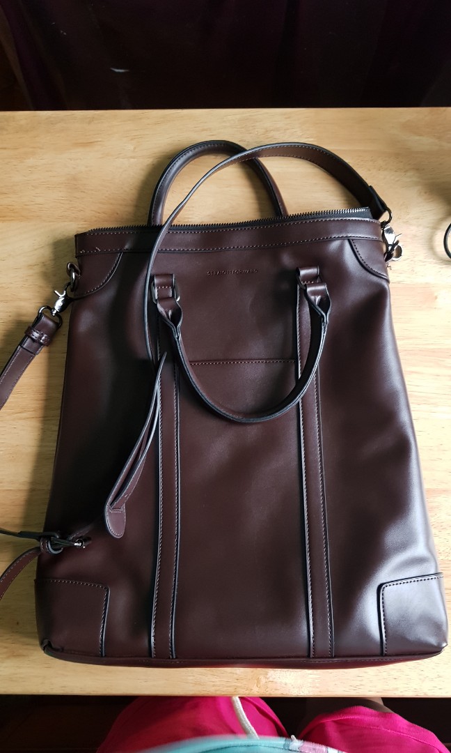 Straighforward Leather Bag, Luxury, Bags & Wallets on Carousell