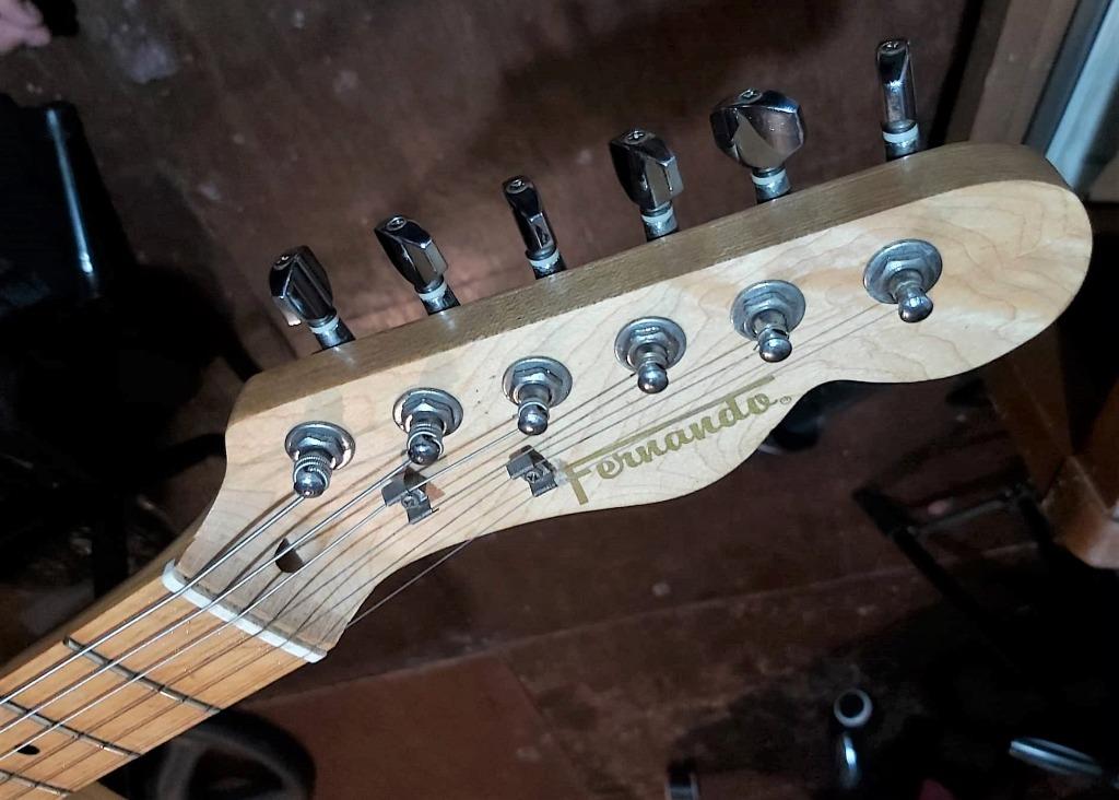 Electric Guitar - Telecaster Fernando w/ 2 Cables & Bag, Hobbies & Toys ...