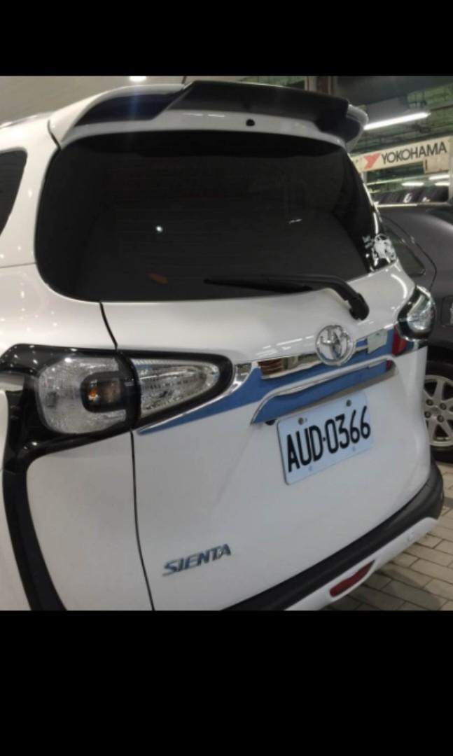 Toyota Sienta Rear plate, Car Accessories, Accessories on Carousell