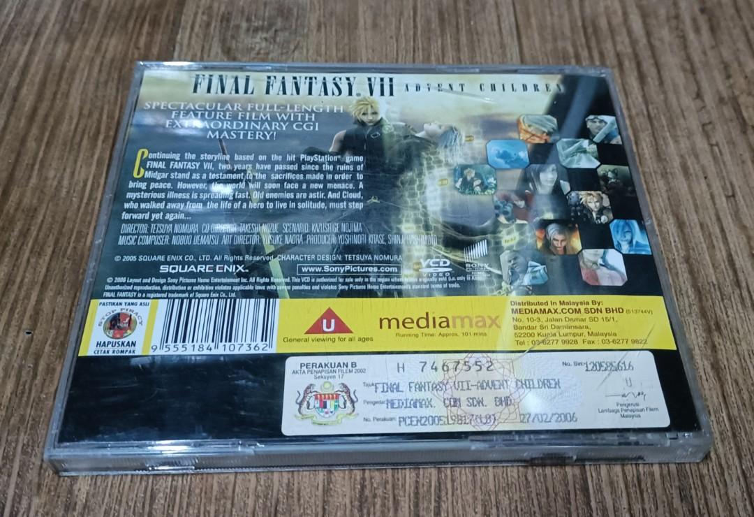 Anime VCD FINAL FANTASY. VII, Hobbies & Toys, Music & Media, CDs & DVDs ...