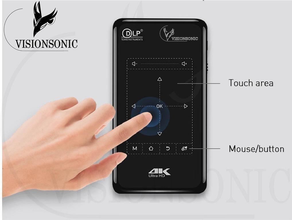 VisionSonic M9 4K TOUCH PRO mini Projector 投影機 xgimi, 家庭電器, 電視 & 其他娛樂 ...